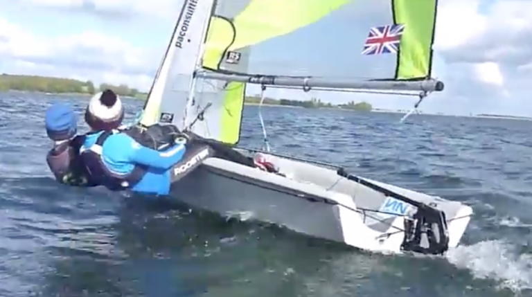 RS Feva Rig setup, Upwind Speed – Beth Miller Sailing